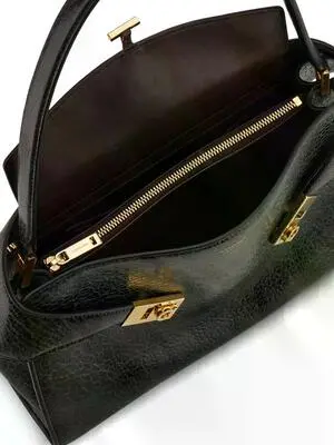 FERRAGAMO Medium Hug Leather Shoulder Bag