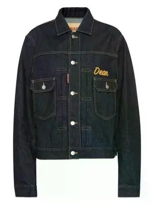 Dsquared2 Embroidered Denim Trucker Jacket