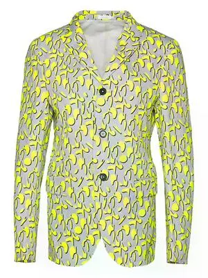 JIL SANDER Geometric-print Blazer - Yellow