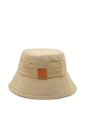 JIL SANDER Logo-patch Bucket Hat - Neutrals