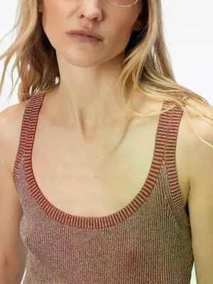 Missoni Metallic Ribbed Top
