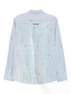 Karl Lagerfeld Elongated Logo Stripe Shirt