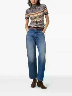 Missoni Stripe-pattern Turtleneck Top