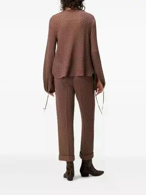 Missoni Textured Tie-neck Top