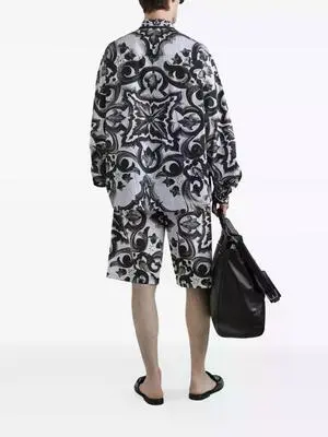 Dolce & Gabbana Maiolica-print Shorts - Black