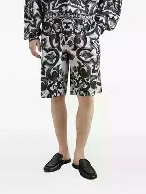 Dolce & Gabbana Maiolica-print Shorts - Black