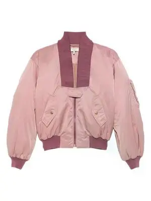 Chloé Cropped Zip-up Bomber Jacket