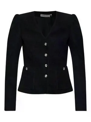 Alessandra Rich Fitted V-neck Jacket