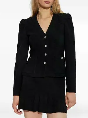 Alessandra Rich Fitted V-neck Jacket