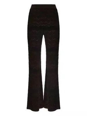 Missoni Zigzag-pattern Flared Trousers