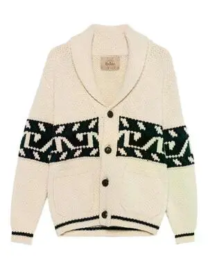 RAKKI Patterned Shawl Collar Cardigan