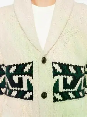 RAKKI Patterned Shawl Collar Cardigan