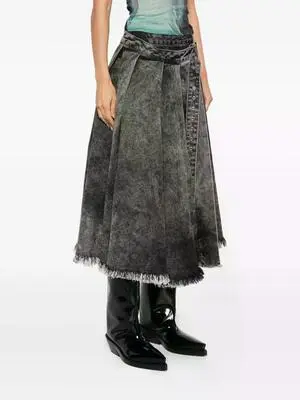 MARQUES' ALMEIDA Belted Denim Skirt