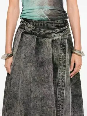 MARQUES' ALMEIDA Belted Denim Skirt