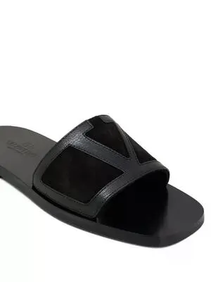 Valentino Garavani Viva Superstar Leather Flat Sandals