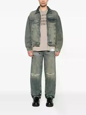 REPRESENT R4 Washed-denim Jacket - Blue