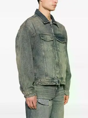 REPRESENT R4 Washed-denim Jacket - Blue