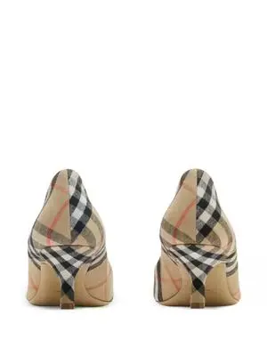 Burberry Check Pumps - Neutrals