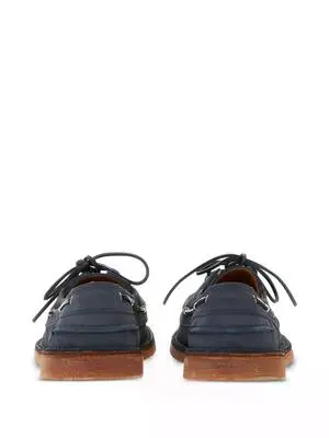 BUTTERO® Leather Lace-up Boat Shoes