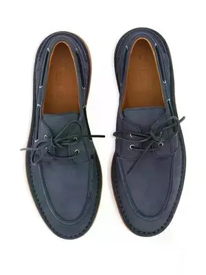 BUTTERO® Leather Lace-up Boat Shoes