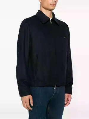Incotex Zip-up Wool Blend Jacket