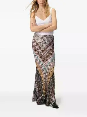 Missoni Zigzag-lace Maxi Skirt