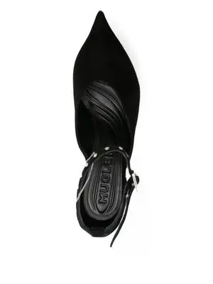MUGLER 140mm Platform Pumps