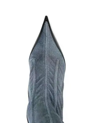MUGLER 110mm Pointed-toe Ankle Boots