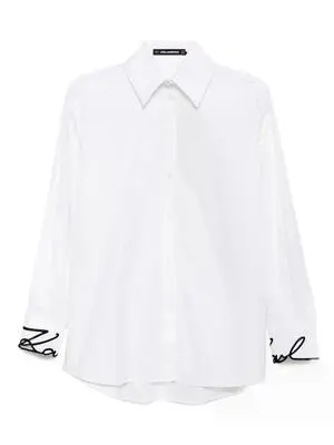 Karl Lagerfeld Signature Cuff Poplin Shirt