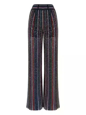 Missoni Herringbone-striped Sequin-embellished Trousers
