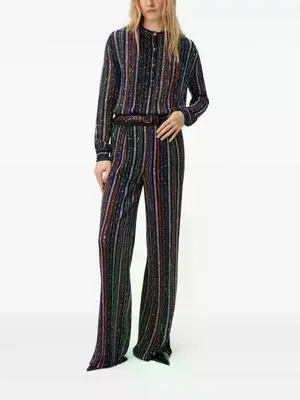 Missoni Herringbone-striped Sequin-embellished Trousers