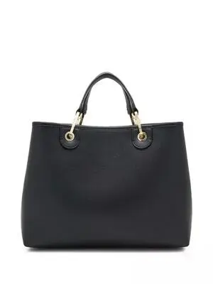 Emporio Armani Grain Leather Tote Bag