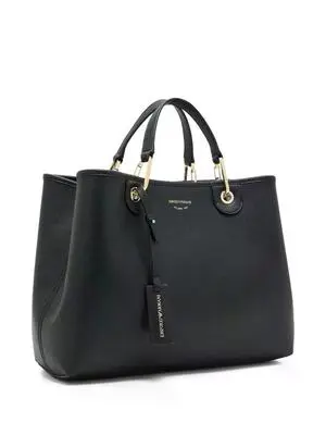 Emporio Armani Grain Leather Tote Bag