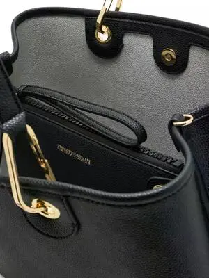 Emporio Armani Grain Leather Tote Bag