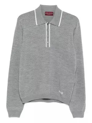 Gucci Perforated Polo Shirt
