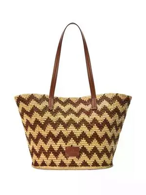 Missoni Zig-zag Straw Tote Bag