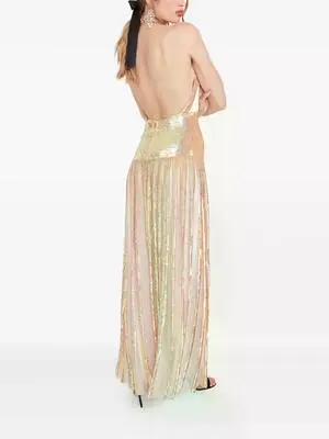 TEMPERLEY LONDON Filigree Sequin-embellished Pleated Dress