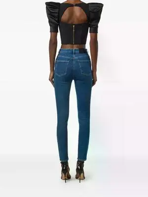 Elisabetta Franchi Puff-sleeve Corset Top