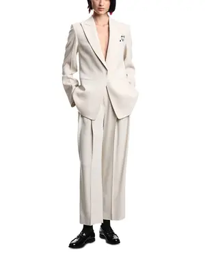 Emporio Armani Enver Satin Blazer - Solid Light