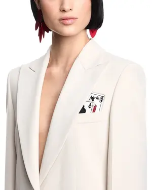 Emporio Armani Enver Satin Blazer - Solid Light