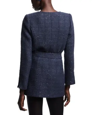 Emporio Armani Sequined Tweed Mini Skirt