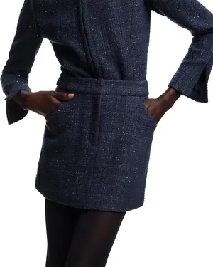Emporio Armani Sequined Tweed Mini Skirt