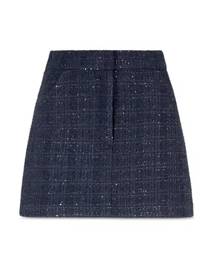 Emporio Armani Sequined Tweed Mini Skirt
