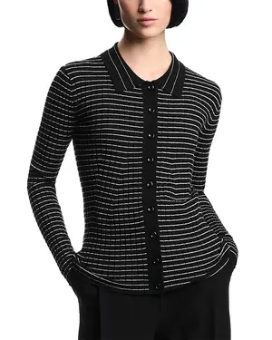 Emporio Armani Striped Cardigans For Women
