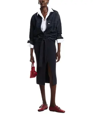 Emporio Armani Dark Denim Rolled-collar Jacket