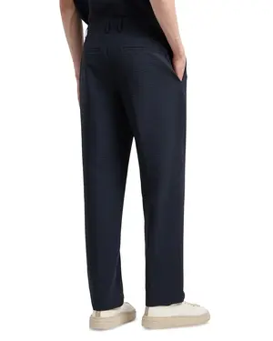 Emporio Armani Regular Fit Textured Stretch Trousers