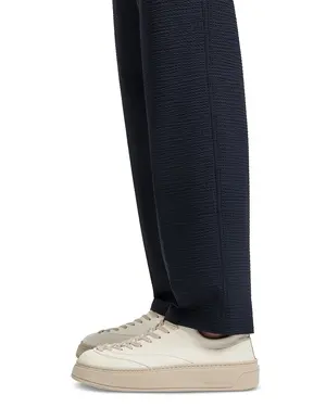 Emporio Armani Regular Fit Textured Stretch Trousers