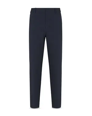 Emporio Armani Regular Fit Textured Stretch Trousers