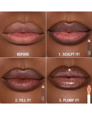 Charlotte Tilbury Super Nudes Lip Cheat Contour Duo Lip Liner - Deep