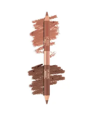 Charlotte Tilbury Super Nudes Lip Cheat Contour Duo Lip Liner - Tan